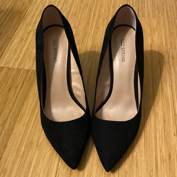 Call It Spring | Shoes | Call It Spring Black Suede Heel Brand New Size ...